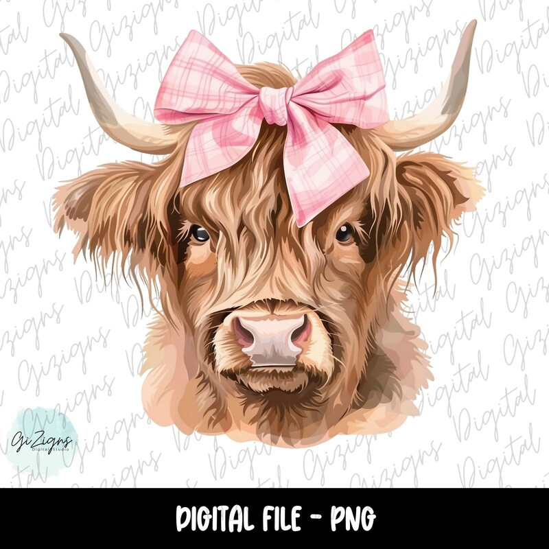 Cow With Bow Svg - Etsy