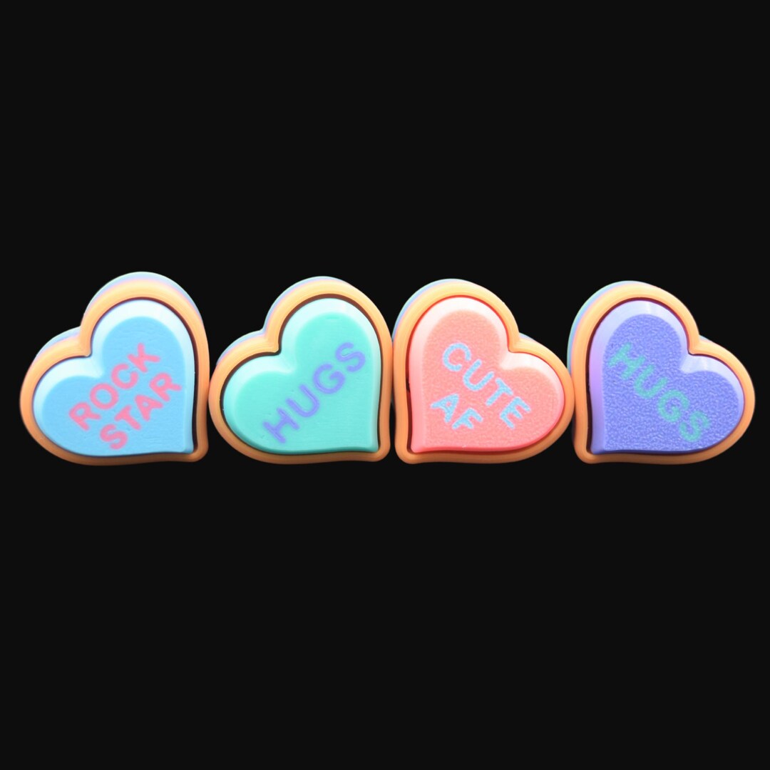 Love Hearts Fidget Clicker - Etsy