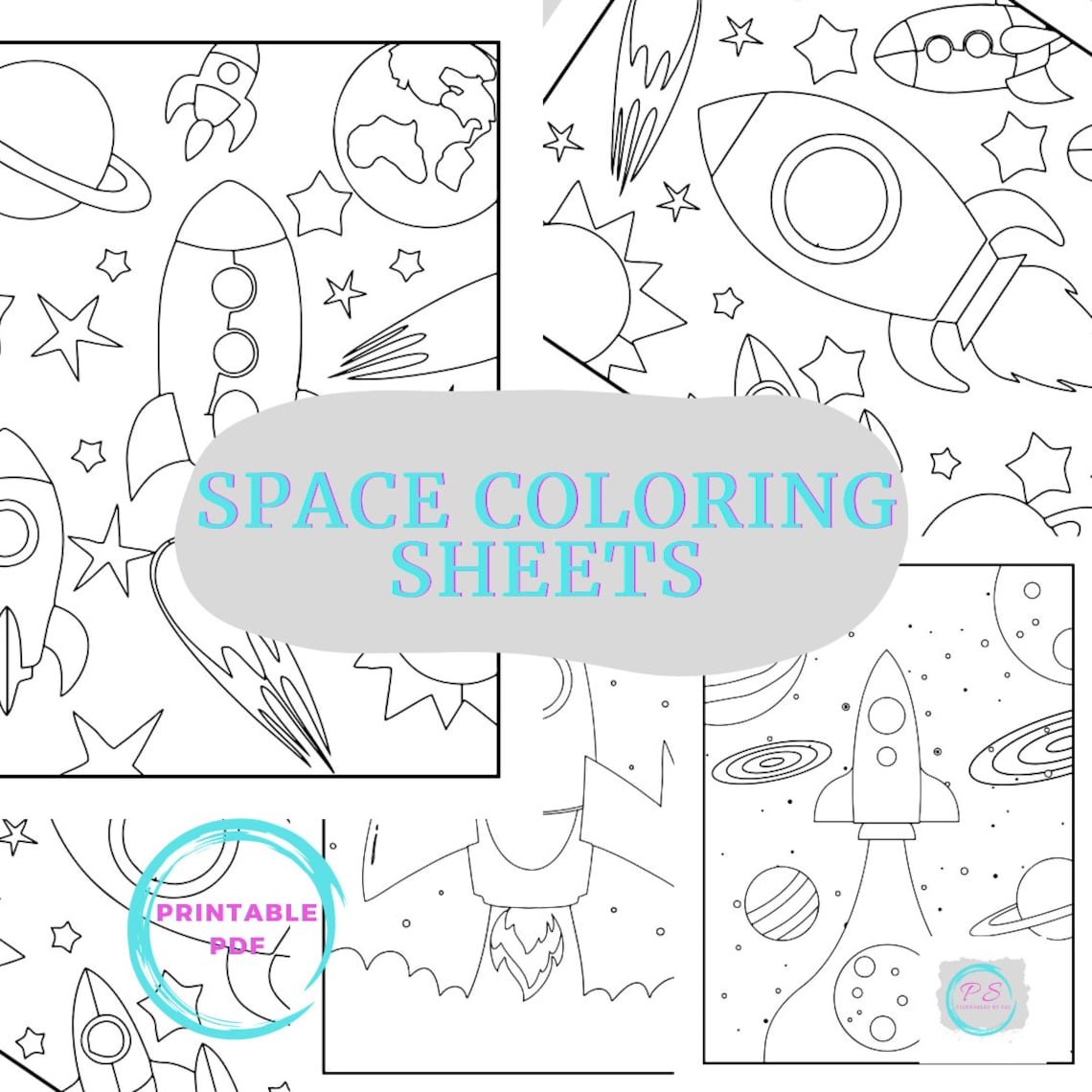 Printable Colouring Sheets, Space Coloring, Printable Coloring Page ...