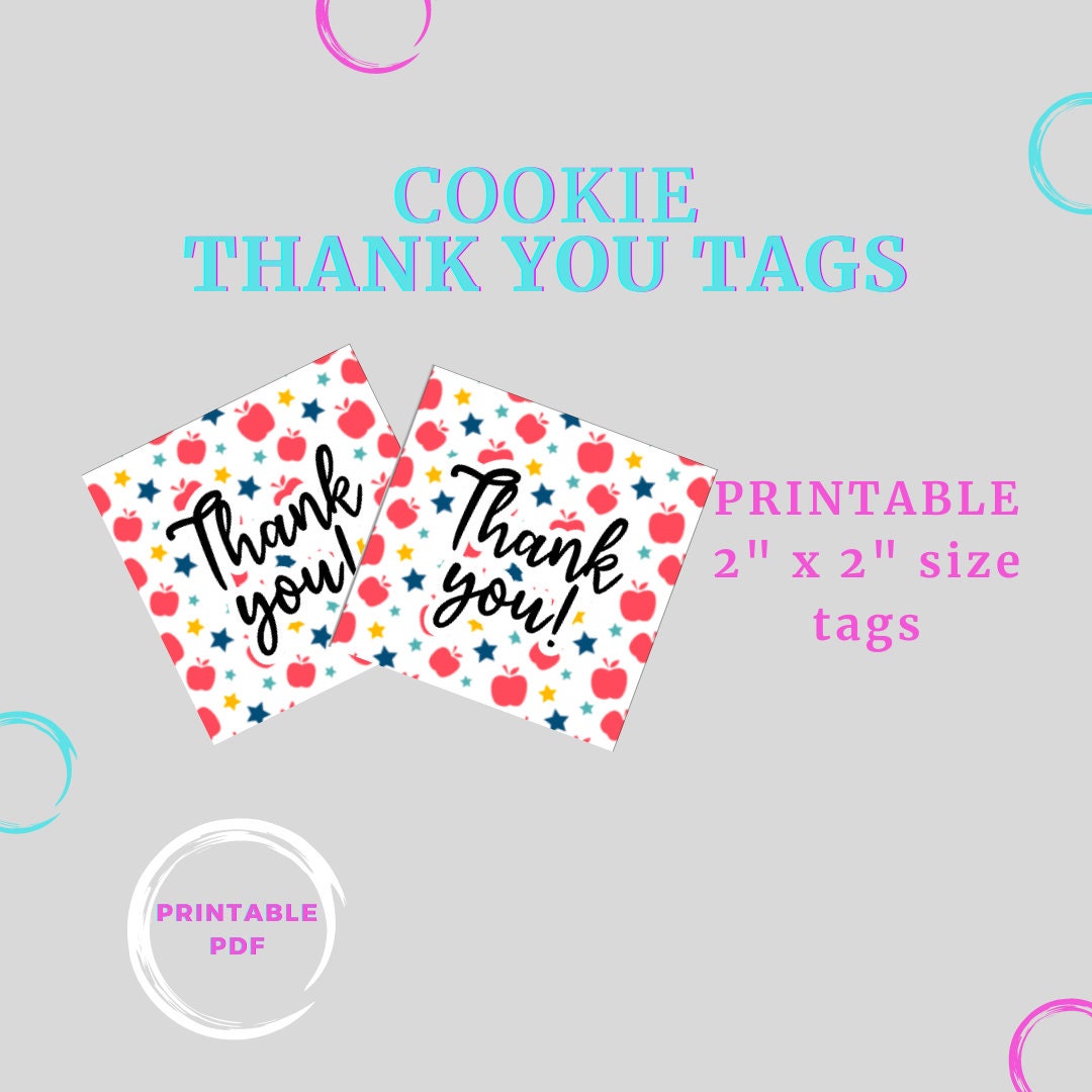 Thank You Tags, Tags for Teachers, Teacher Appreciation Week, Printable ...