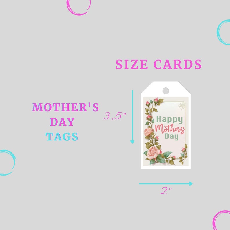 Mother's Day Gift Tags, Happy Mother's Day, Mother's Day Tags, Tags for ...