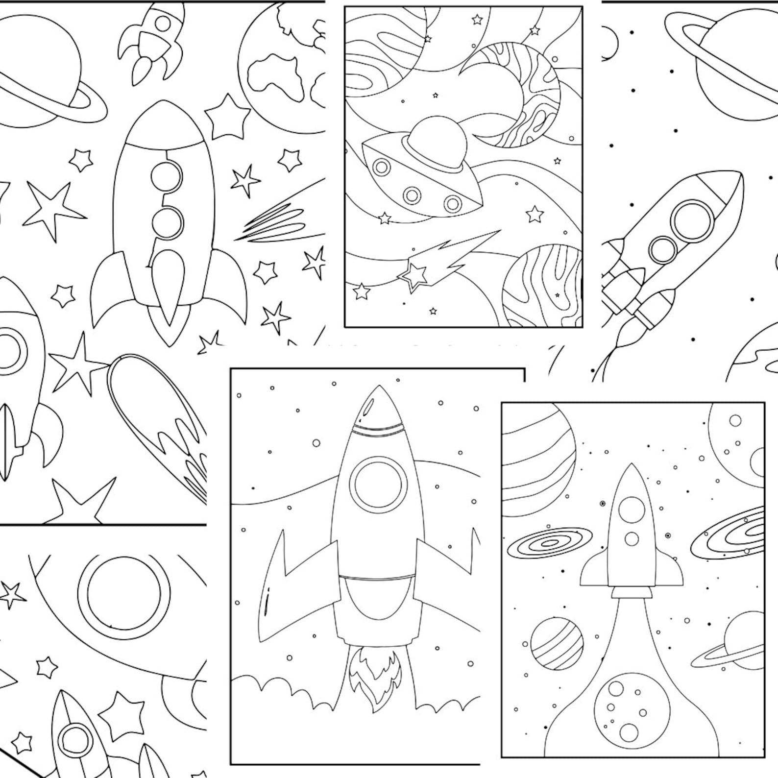 Printable Colouring Sheets, Space Coloring, Printable Coloring Page ...