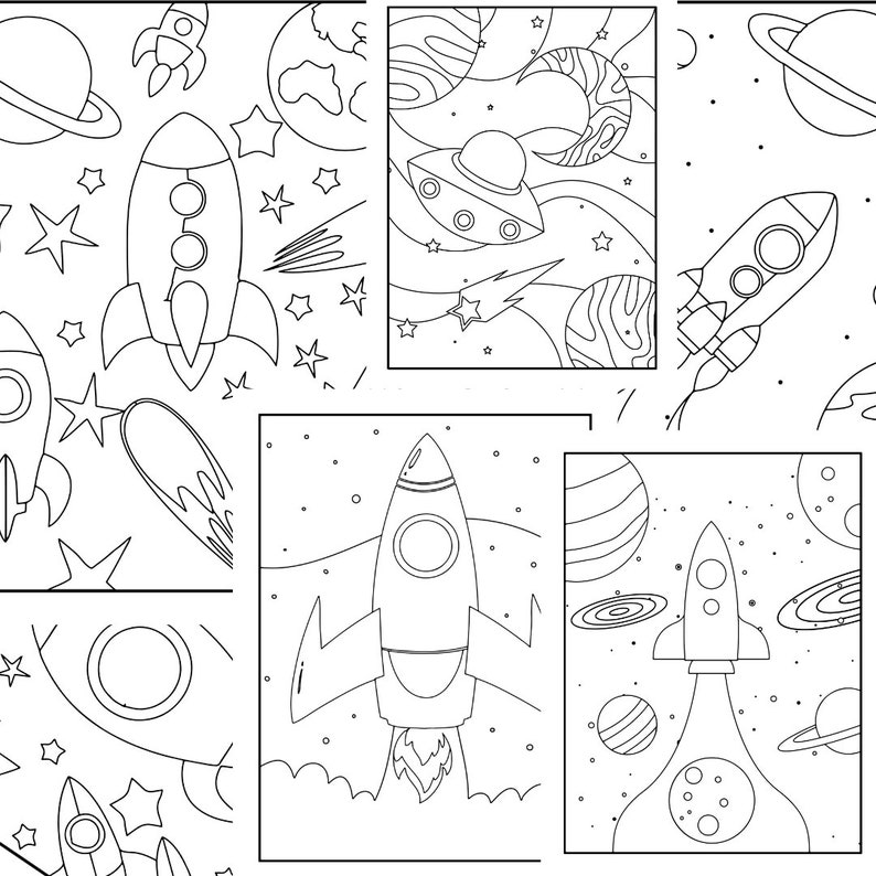 Printable Colouring Sheets, Space Coloring, Printable Coloring Page ...