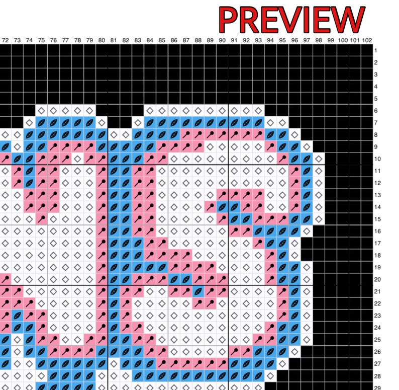 Trans Joy Cute LGBTQ Pride Cross Stitch Pattern PDF - Etsy Australia