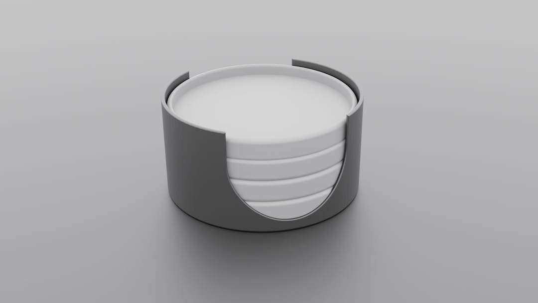 Coaster STL/OBJ File to 3d Print - Etsy