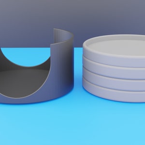 Coaster STL/OBJ File to 3d Print - Etsy