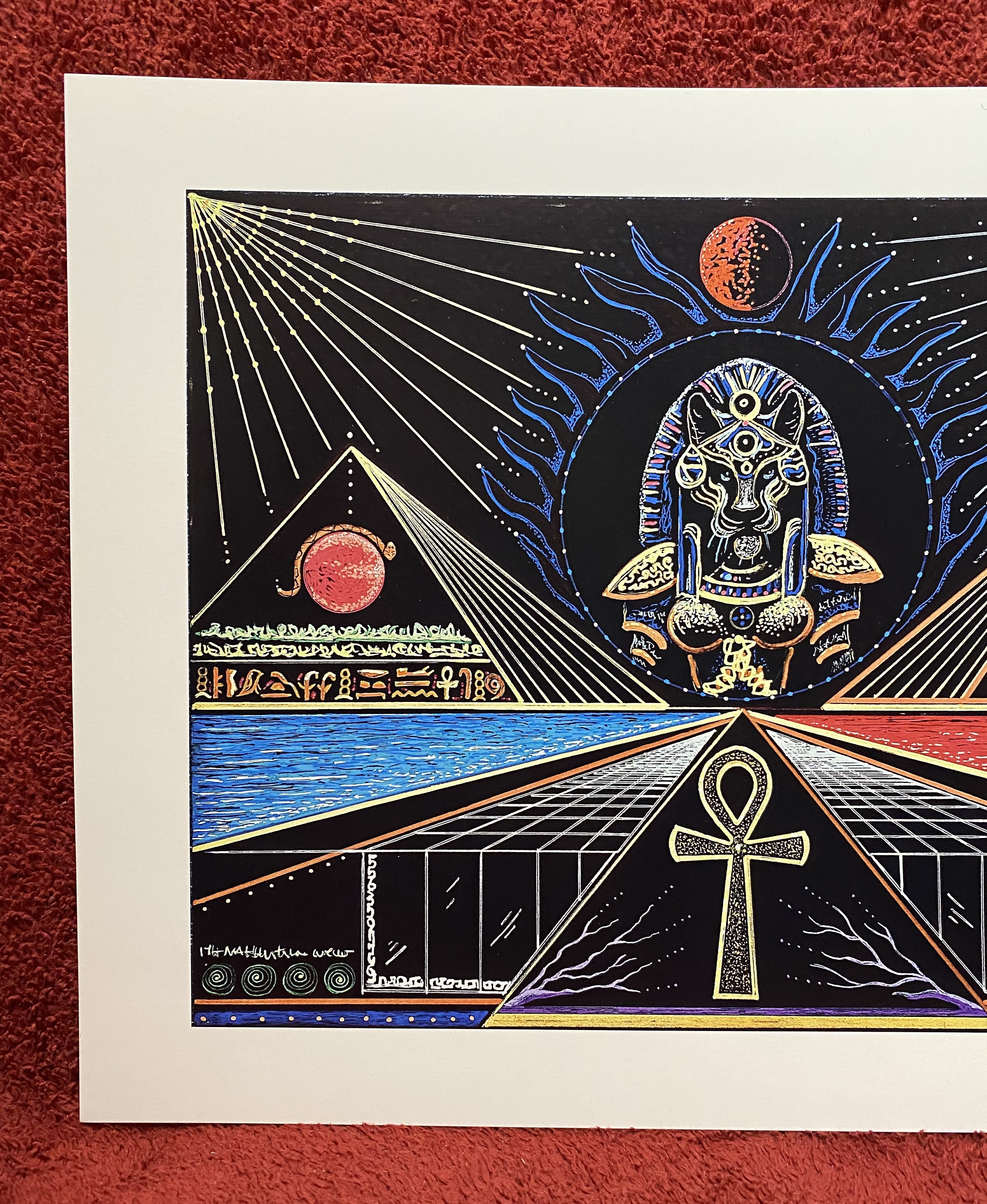 Sekhmet Goddess Light Language Egyptian Art Signed Print 11 X 14 Light ...