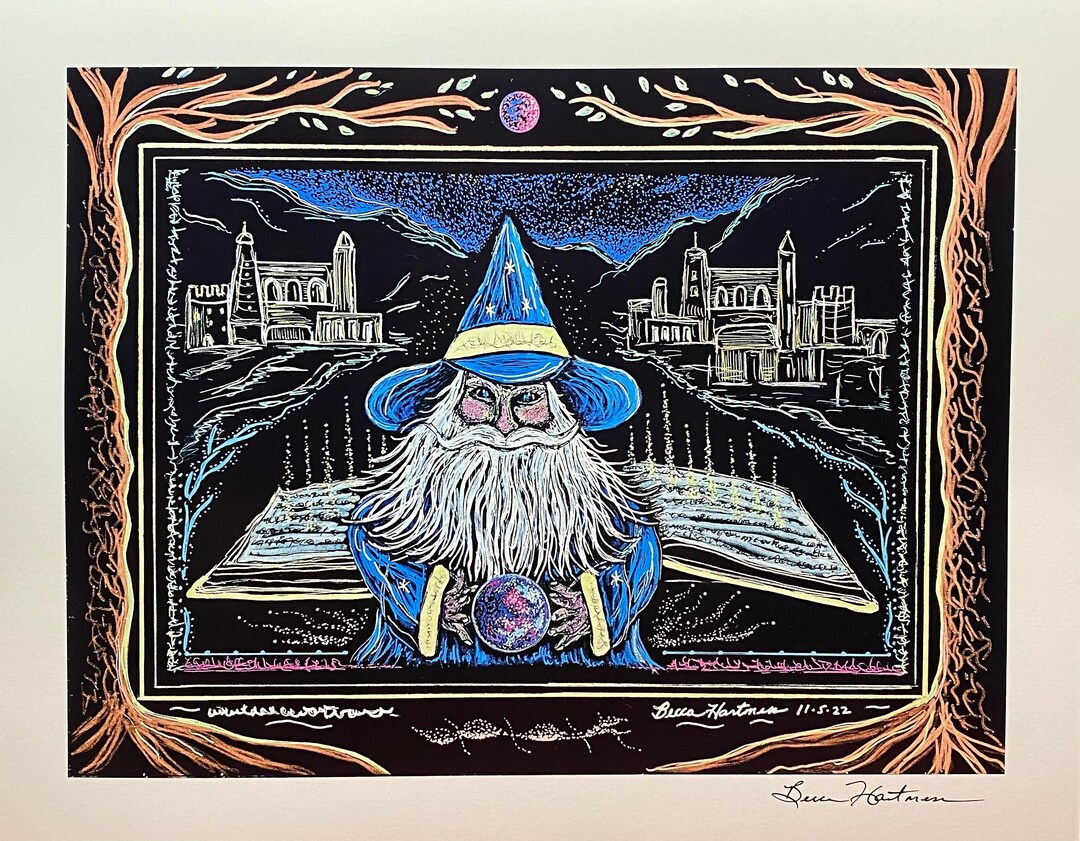 Merlin Magician Drawing Wizard Activation Magic Avalon Light Language ...