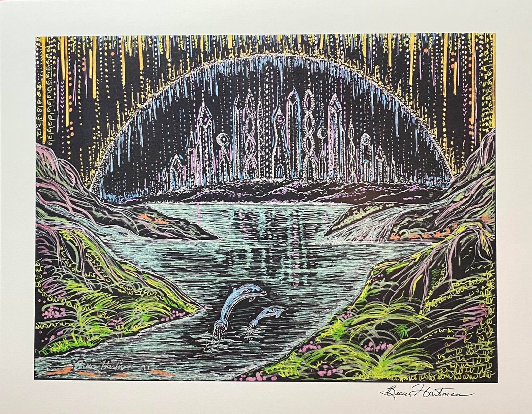 Lemuria Wall Art Light Language Art Activation Drawing Signed Print 11 ...