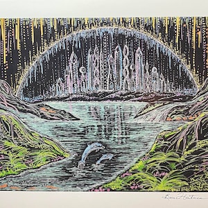 Lemuria Wall Art Light Language Art Activation Drawing Signed Print 11 ...