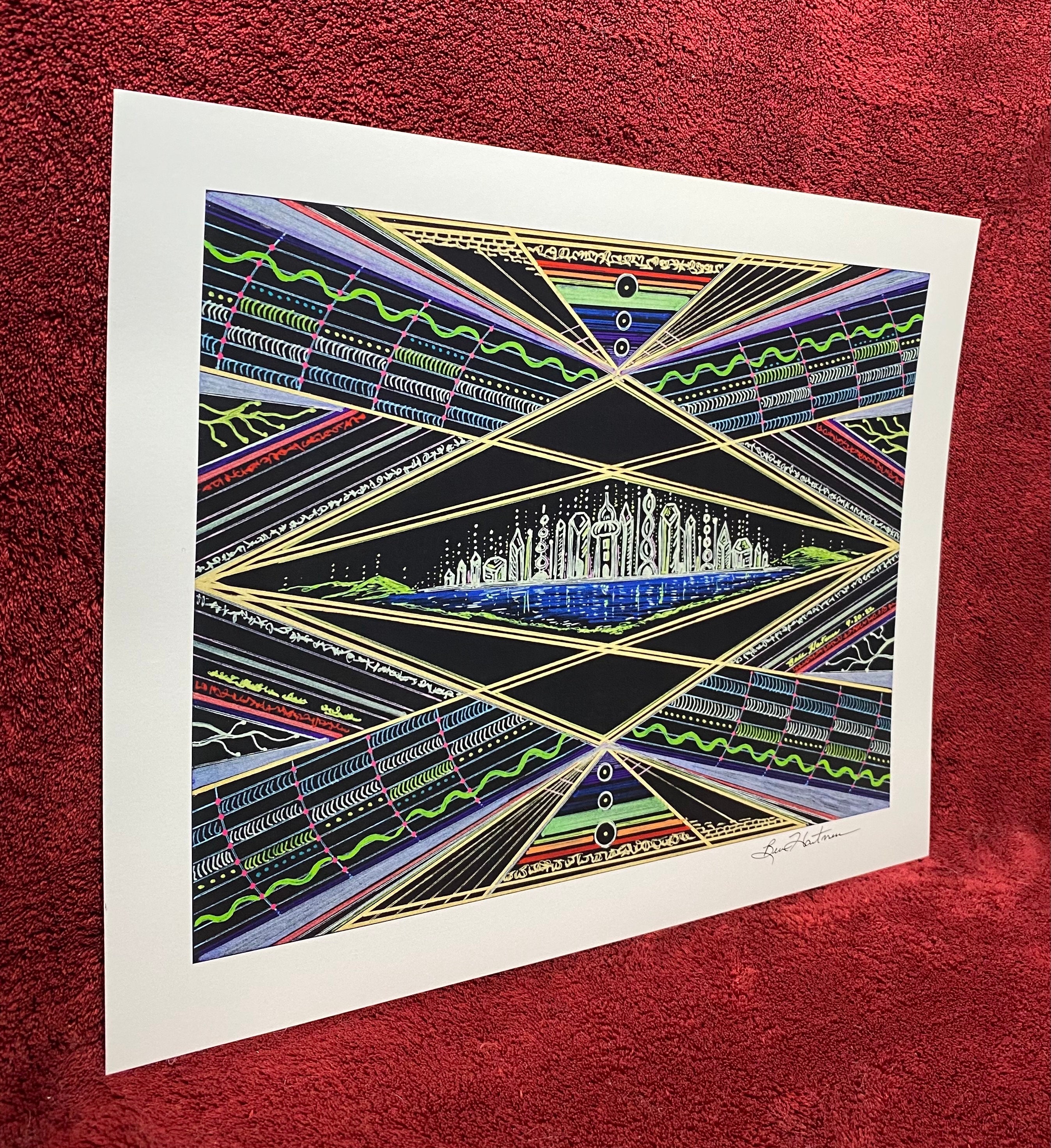 Lemuria City of Light Activation Drawing Light Language Art Signed ...