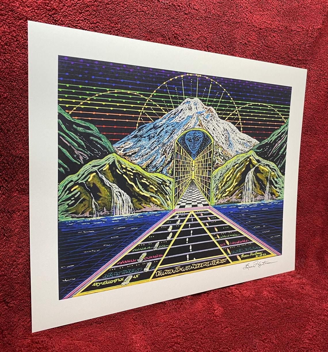 Arcturian Starseed Drawing Mount Shasta Light Language Art Signed Print ...