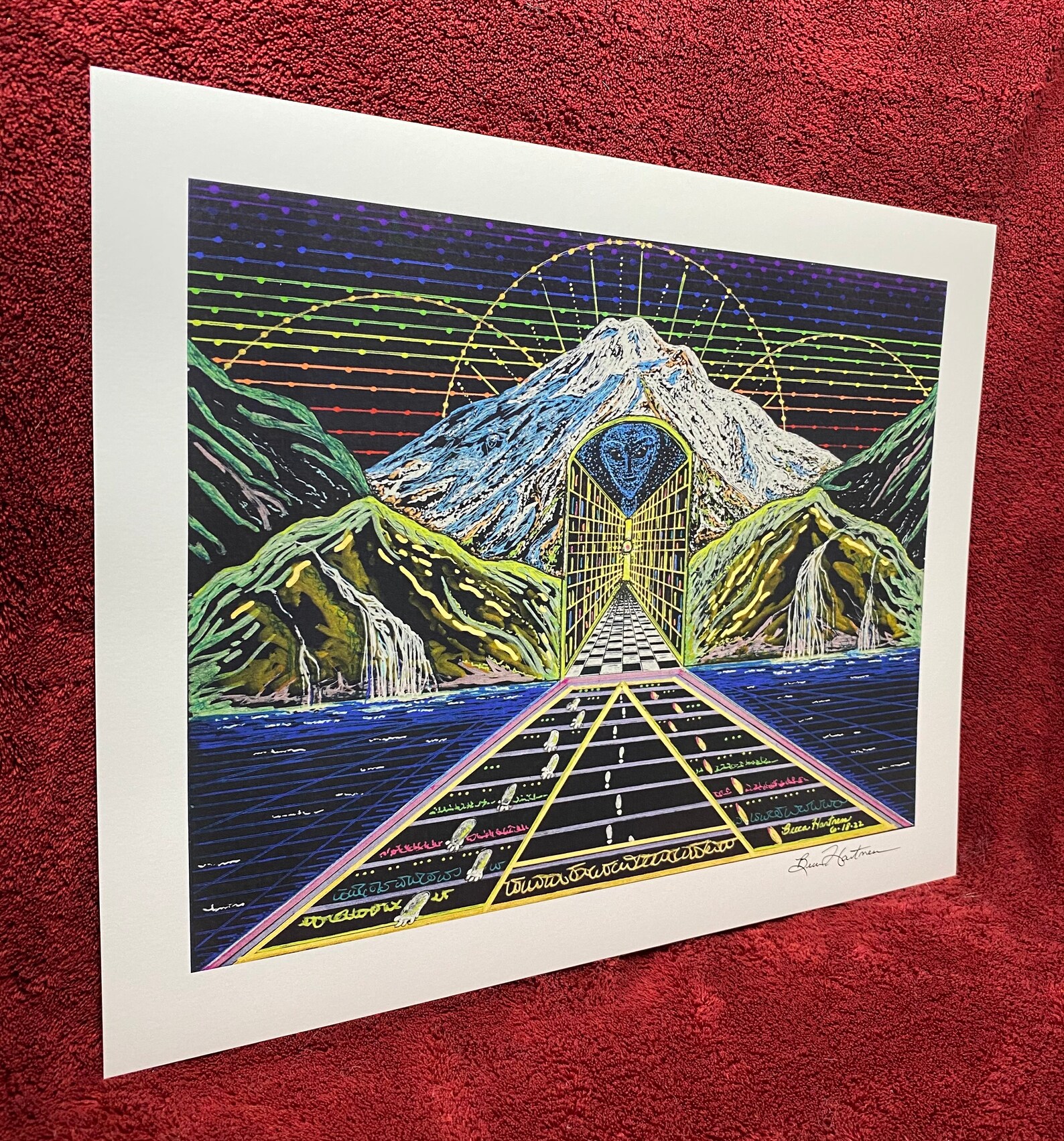 Arcturian Starseed Drawing Mount Shasta Light Language Art Signed Print ...