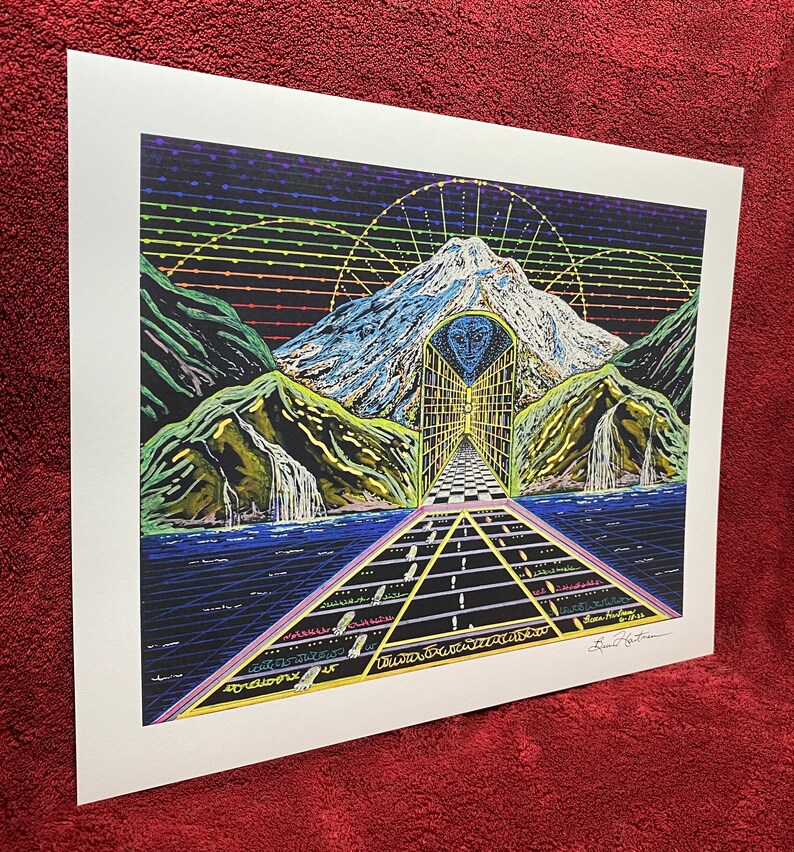 Arcturian Starseed Drawing Mount Shasta Light Language Art Signed Print ...