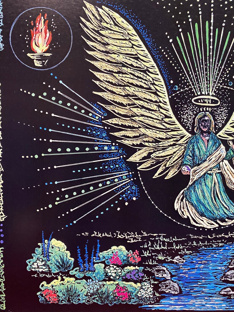 Archangel Raphael Light Language Art Signed Print 11 X 14 Light Codes ...