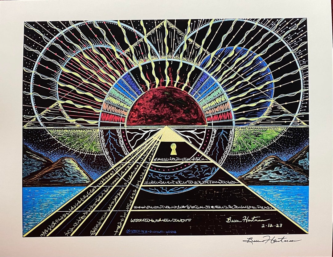 Ancient Egypt Pyramid Isis Osiris Drawing Keyhole Light Language ...