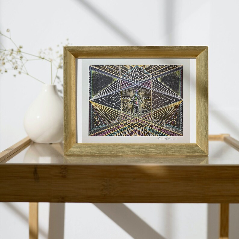 Chakras Light Codes Activation Drawing Light Language Energy Art Signed ...