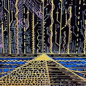 Ancient Egypt Pyramid Artwork Light Code Language Activation Art Signed ...