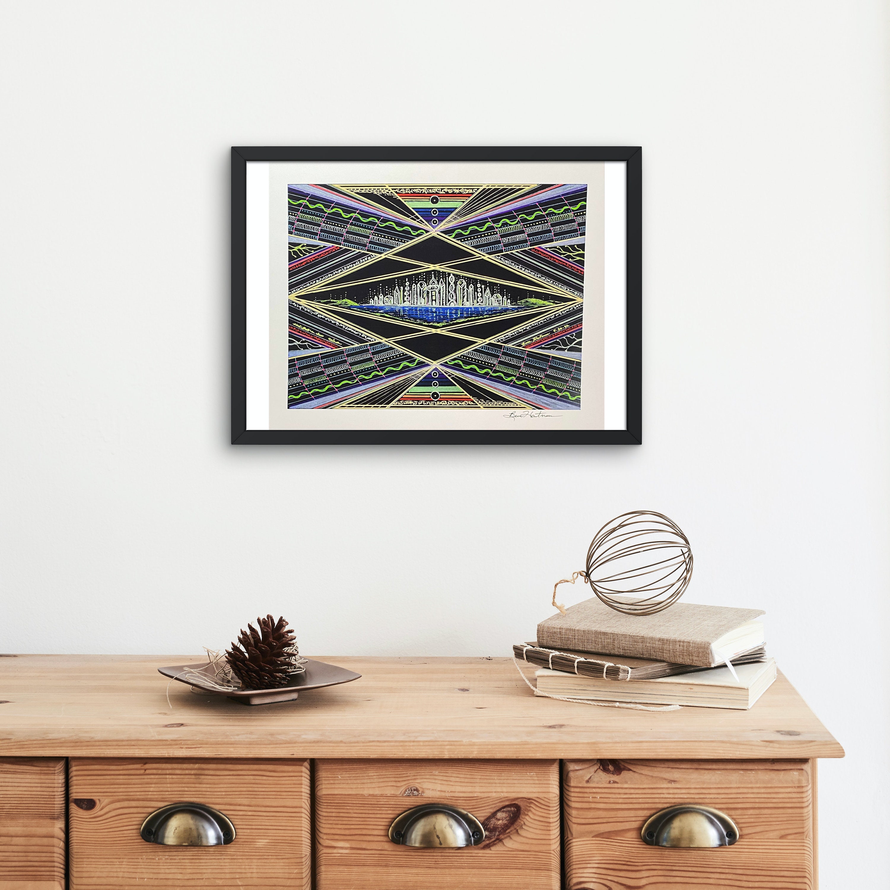 Lemuria City of Light Activation Drawing Light Language Art Signed ...