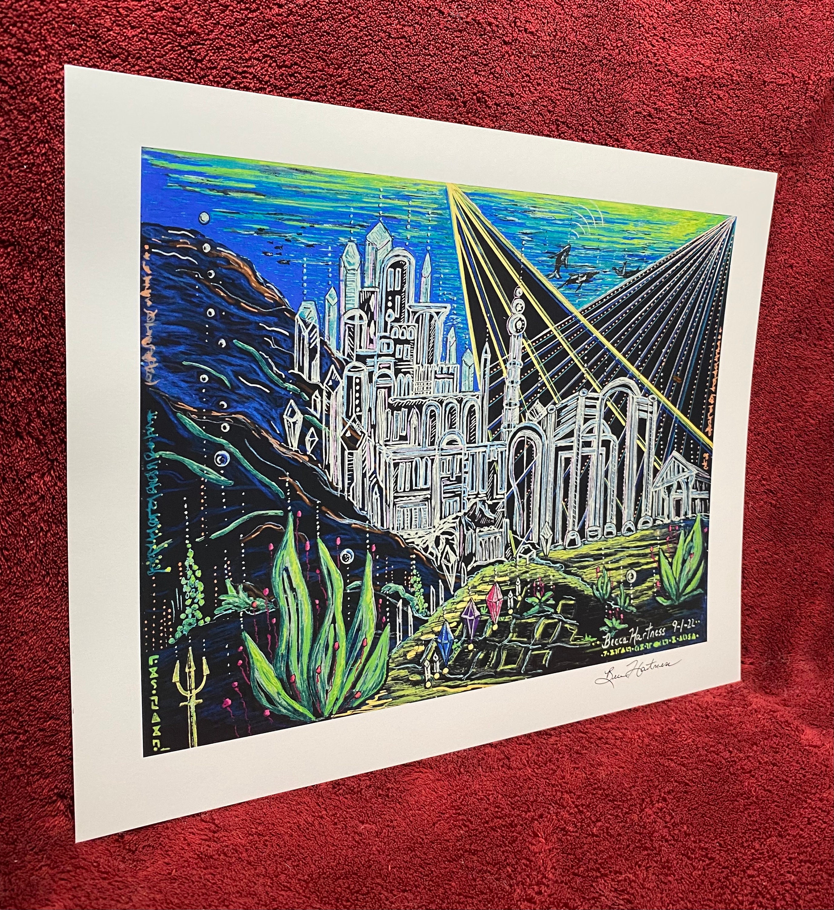Atlantis Lost City Light Language Art Activation Orca Whale Signed ...