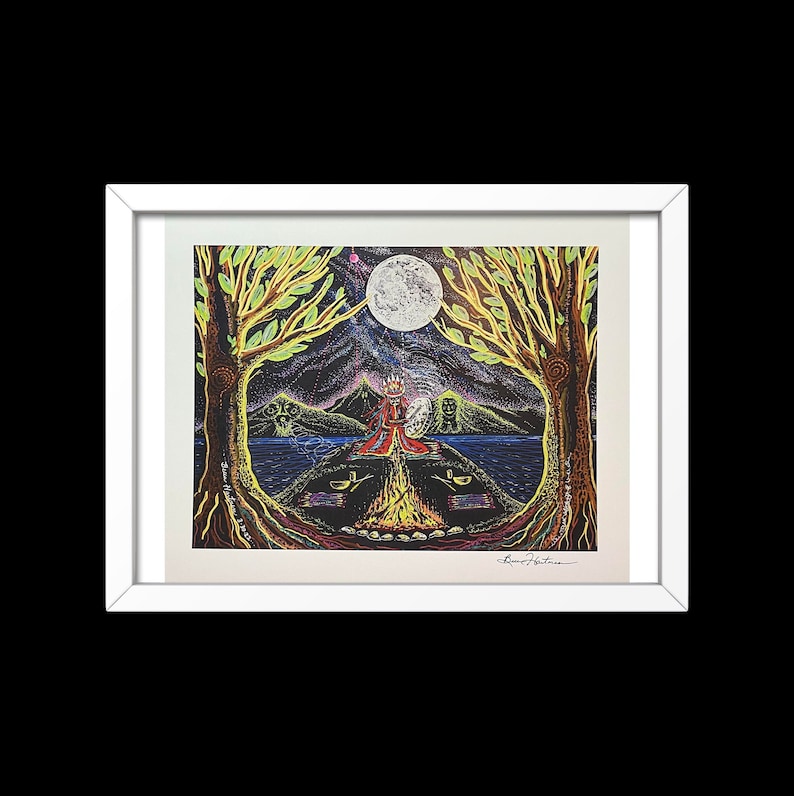 Plant Medicine Shaman Drawing Ceremony Drumming Light Language Art ...