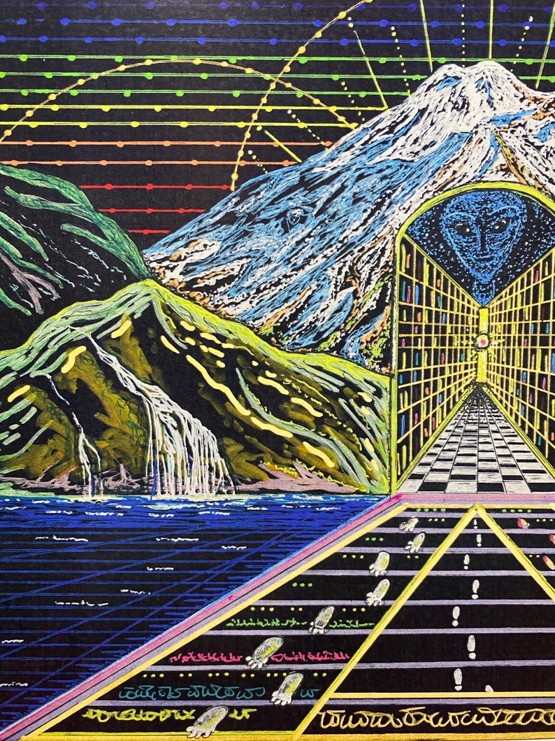 Arcturian Starseed Drawing Mount Shasta Light Language Art Signed Print ...