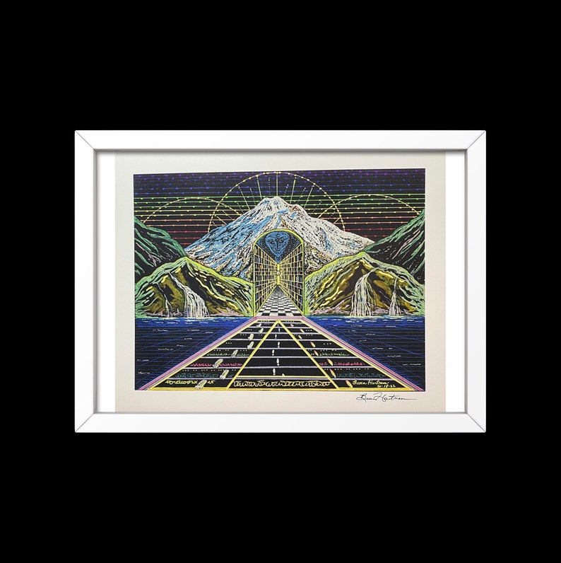 Arcturian Starseed Drawing Mount Shasta Light Language Art Signed Print ...