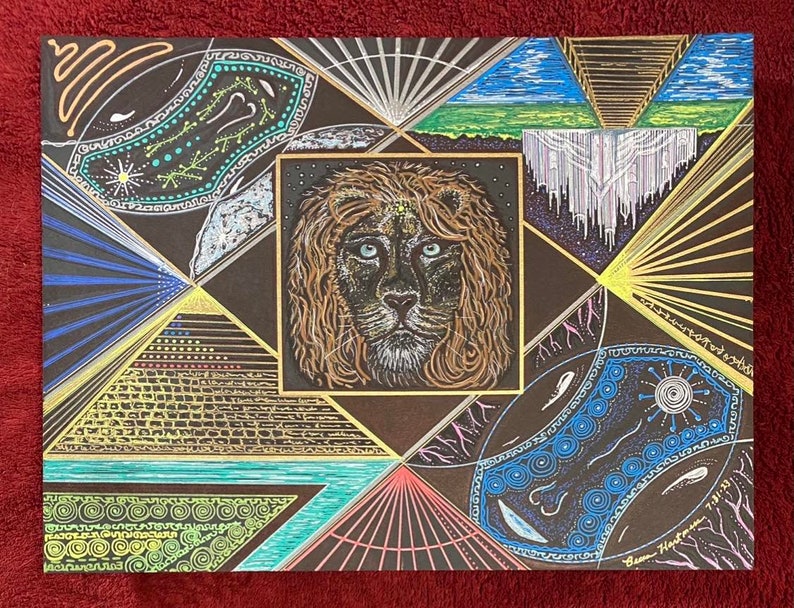 Personal Channeled Soul Template Drawing 9 X 12 Inches Light Language ...