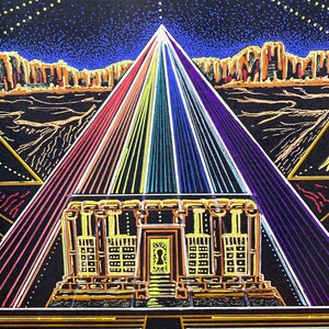 Ancient Egypt Pyramids Isis Osiris Light Language Egyptian Art Signed ...