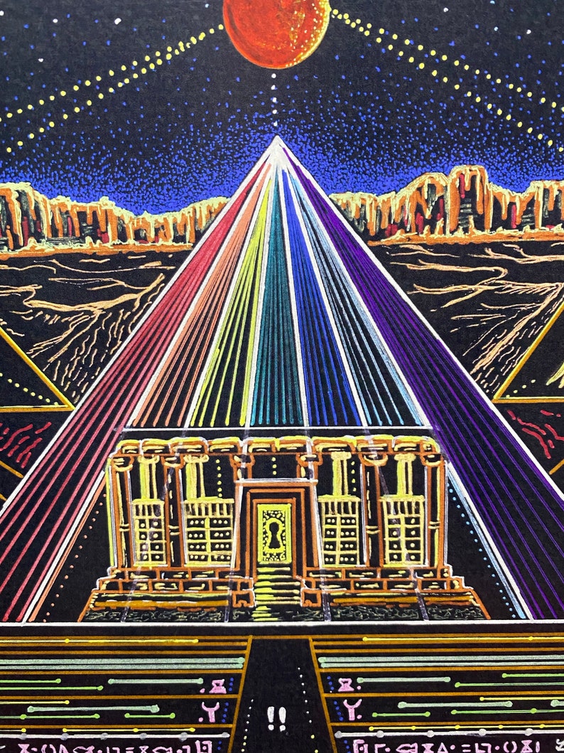 Ancient Egypt Pyramids Isis Osiris Light Language Egyptian Art Signed ...