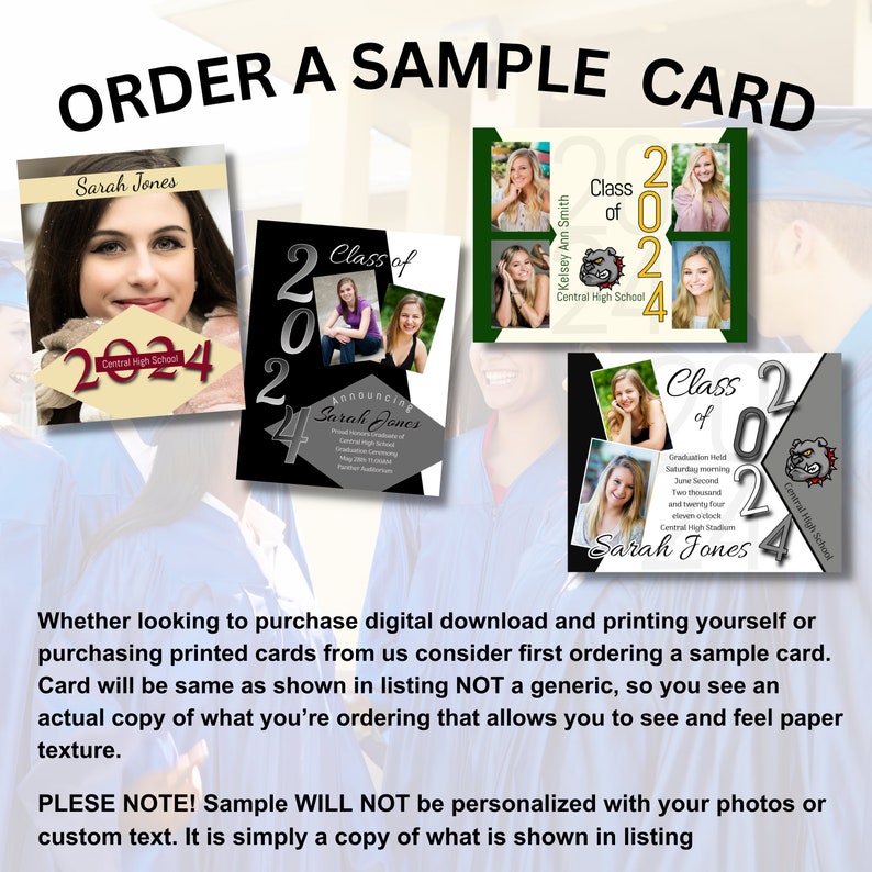 Graduation Announcement, Class of 2024, Graduation, Minimalist Graduate ...