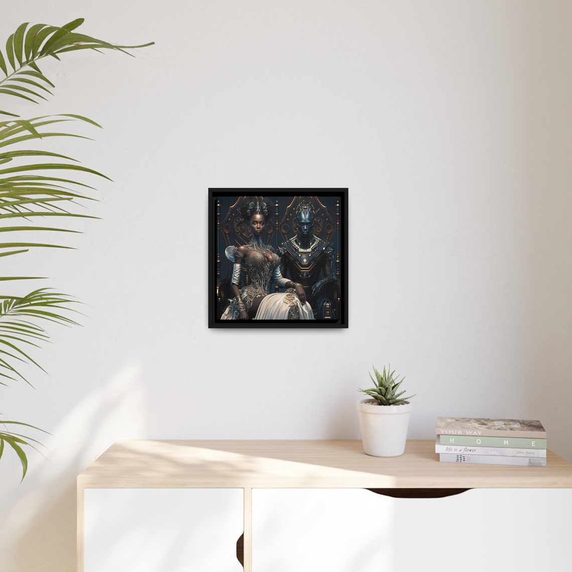 Black AI Opulence - Matte Canvas, Black Frame - Etsy
