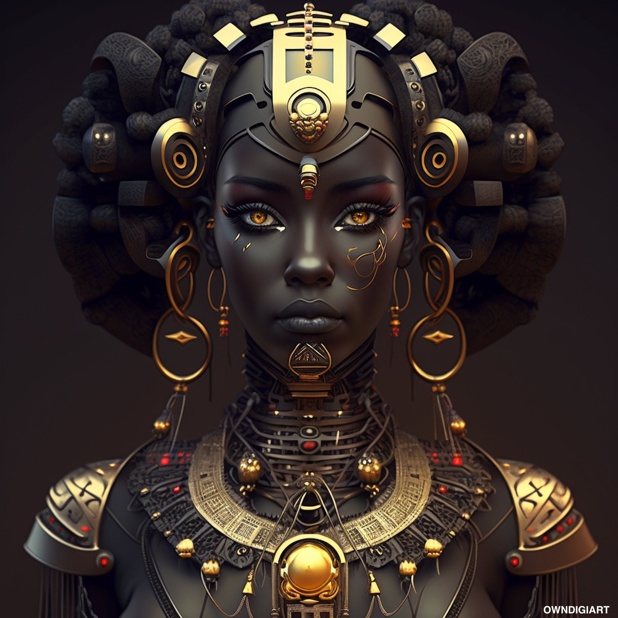 Princess Warrior Ai Art Digital Download Futuristic Art Cyber Art ...