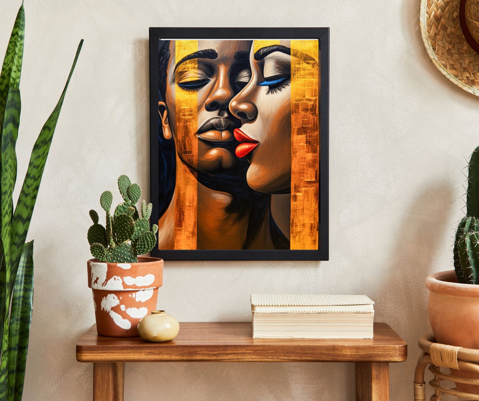 Digital Download: Paint Effect African Couple Art - Instant Access ...