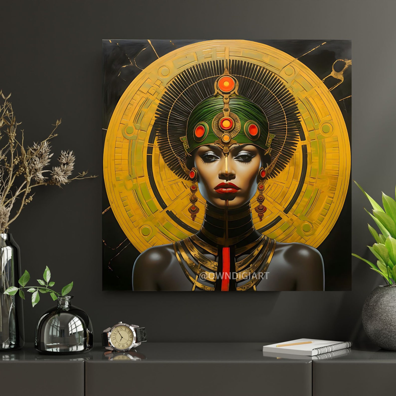 Hues of Egypt AI Art Print: Afro-optic Expressions (digital Download ...