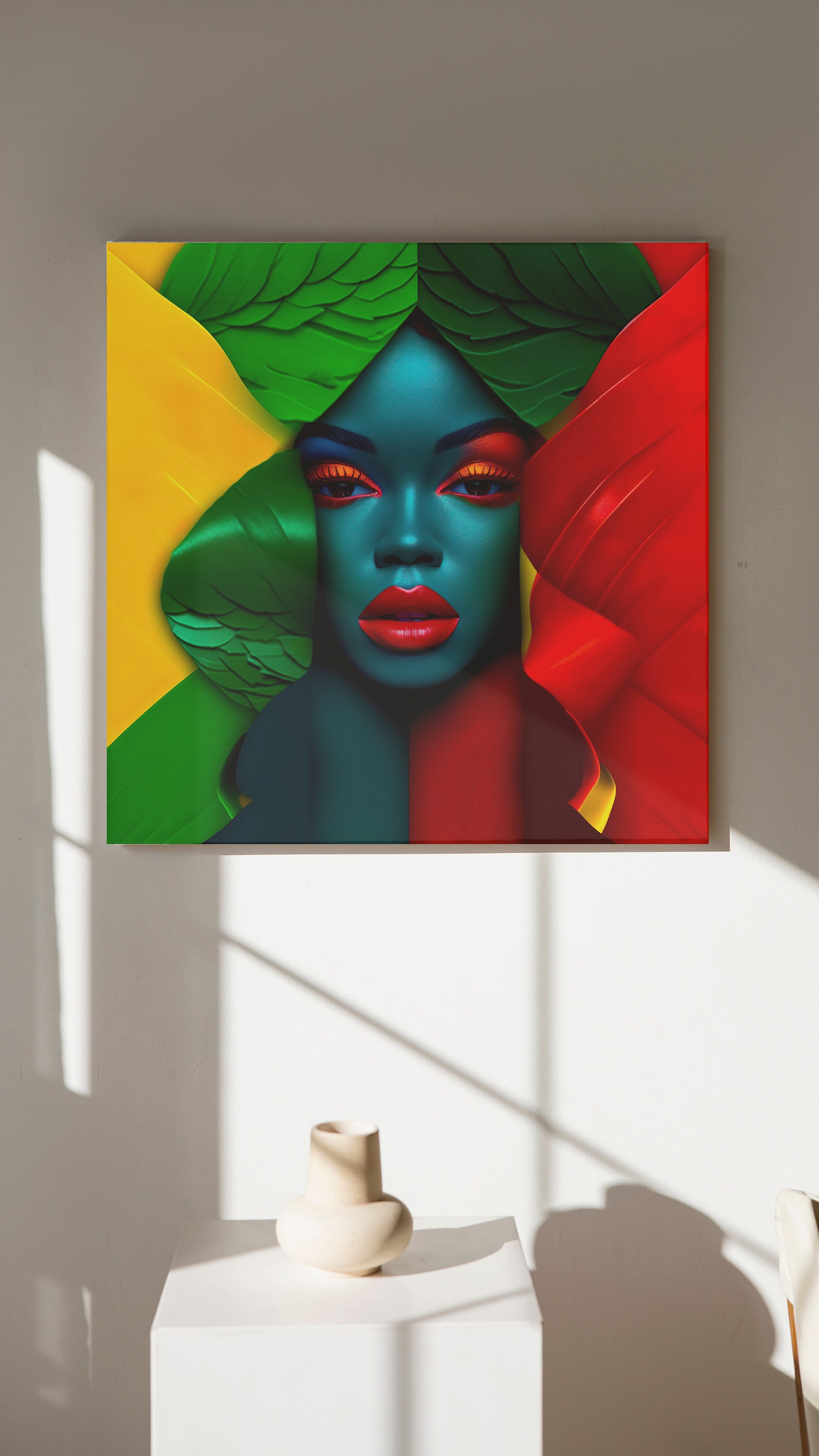 Face of Color Digital Download Colourful Abstract Ai Art - Etsy