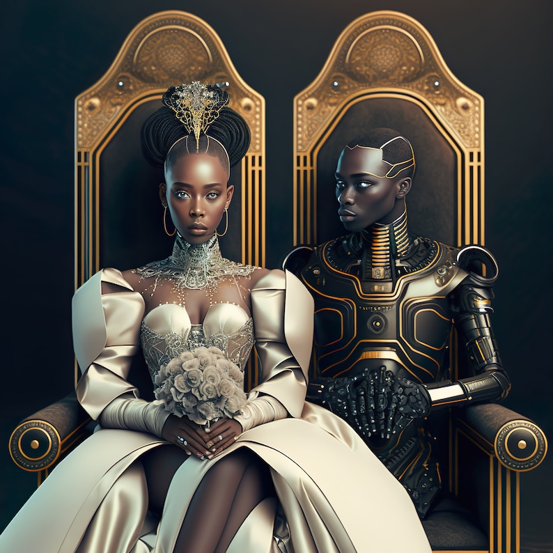 Empowering Unity Digital Art Instant Download Afro Art Afro Futurism ...