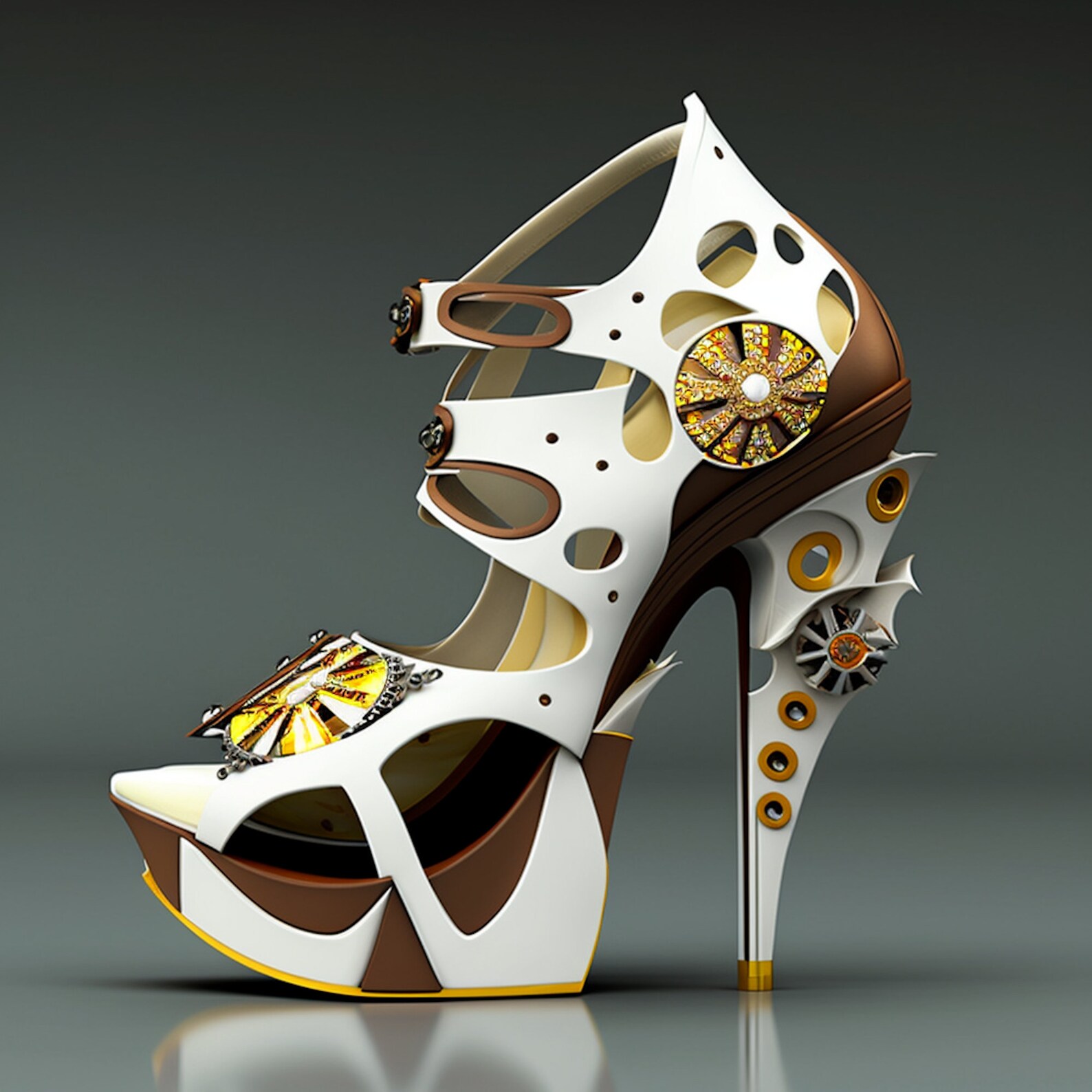 Futuristic High Heel Shoe Shoe Art Digital Download Ai - Etsy