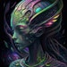 Trippy Alien Space Art Instant Download - Ai Art - Wall Art - Sci-fi ...