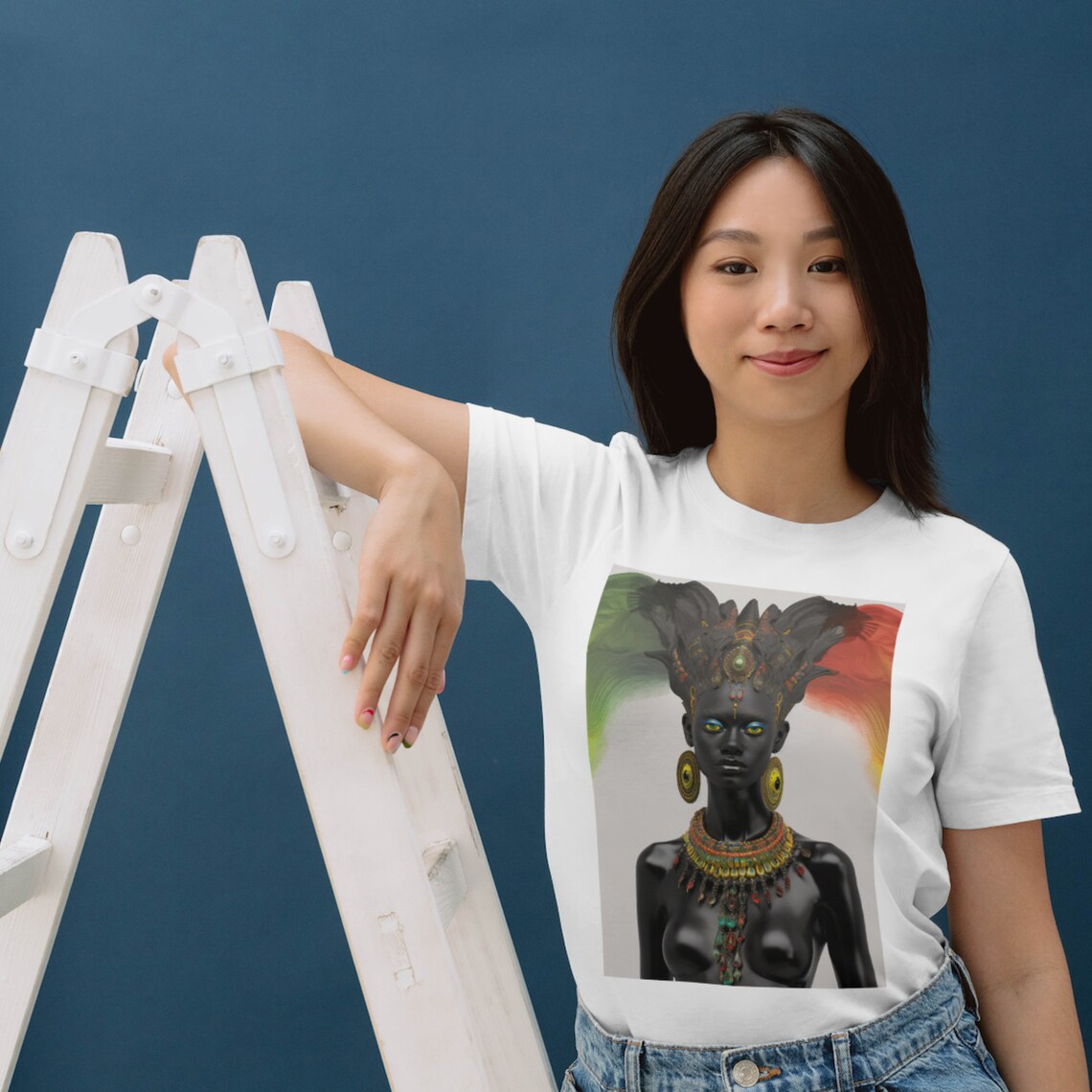 RYG Frequency Digital Download of Black Abstract Women With AI Art and ...