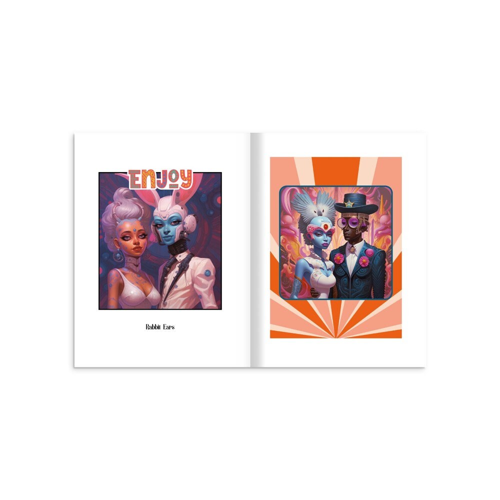 Softcover Photo Book Animetronics AI Art Cyber Quirky Couples Gift Idea ...