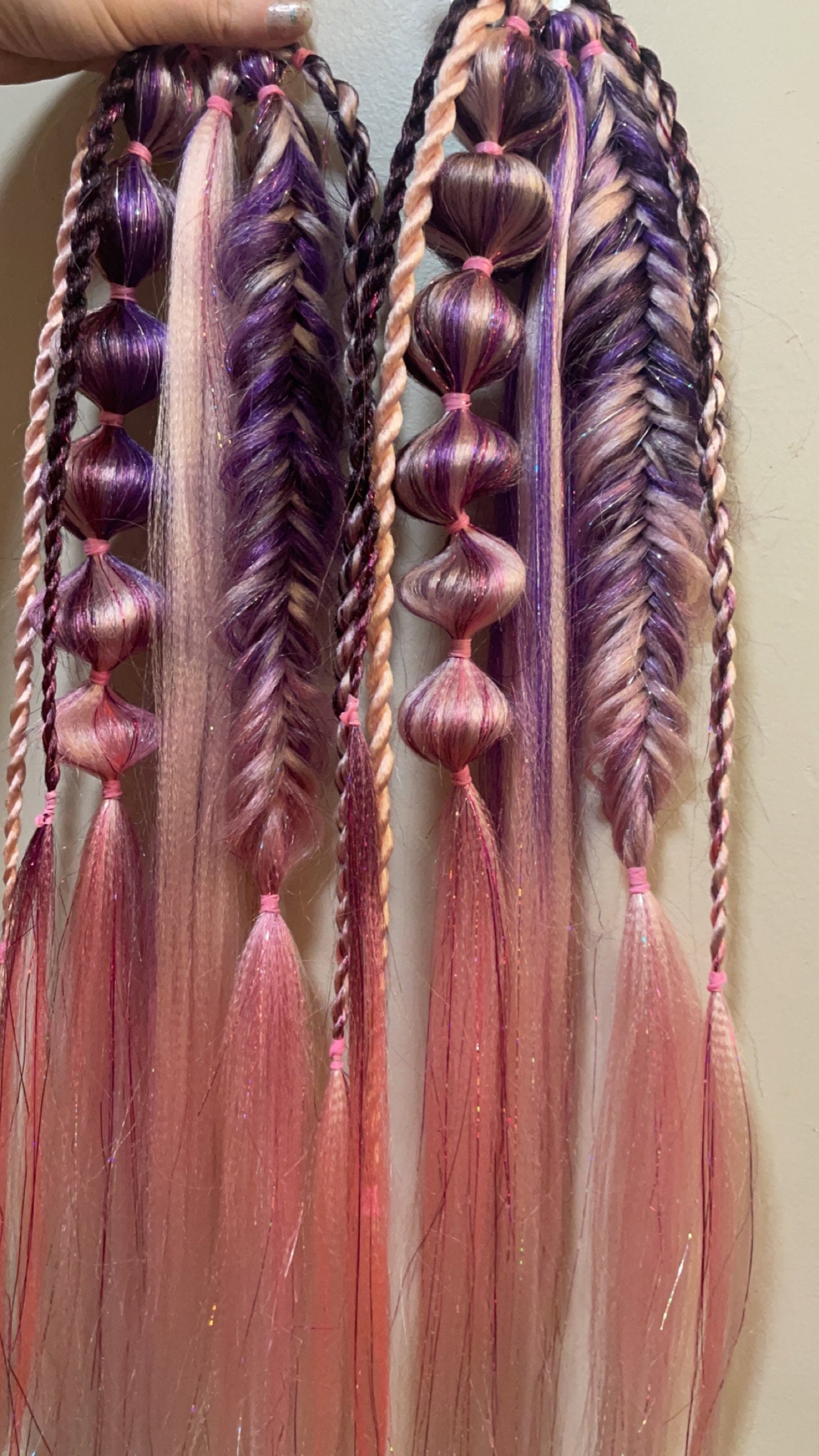 A Twilight Sparkle Braids Rave Braids Easy to Apply and Reusable 24 ...