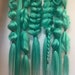 Emerald Castle Braids Set of Two Bubble Braids Festival Braids Rave ...