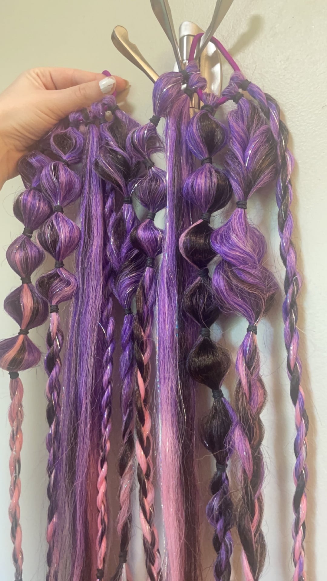 Galaxy Braids Set of Two Rave Braids Festival Braids Bubble Braids 24 ...
