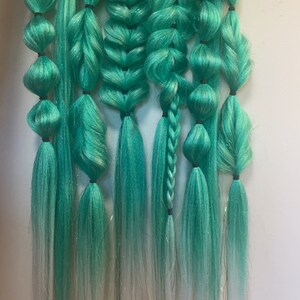 Emerald Castle Braids- Set of Two Bubble Braids Festival Braids Rave ...