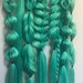 Emerald Castle Braids Set of Two Bubble Braids Festival Braids Rave ...