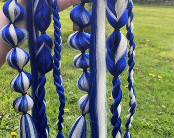 Emerald Castle Braids Set of Two Bubble Braids Festival Braids Rave ...