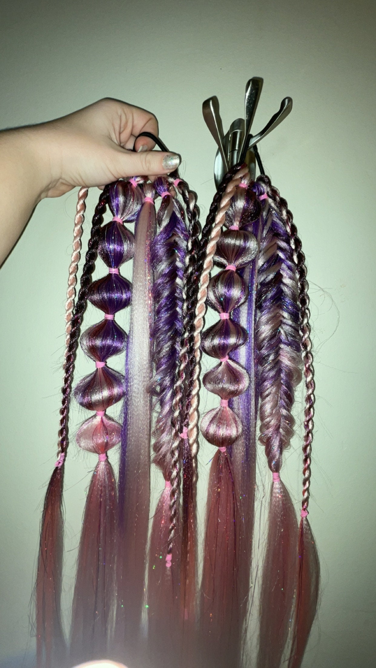 A Twilight Sparkle Braids Rave Braids Easy to Apply and Reusable 24 ...