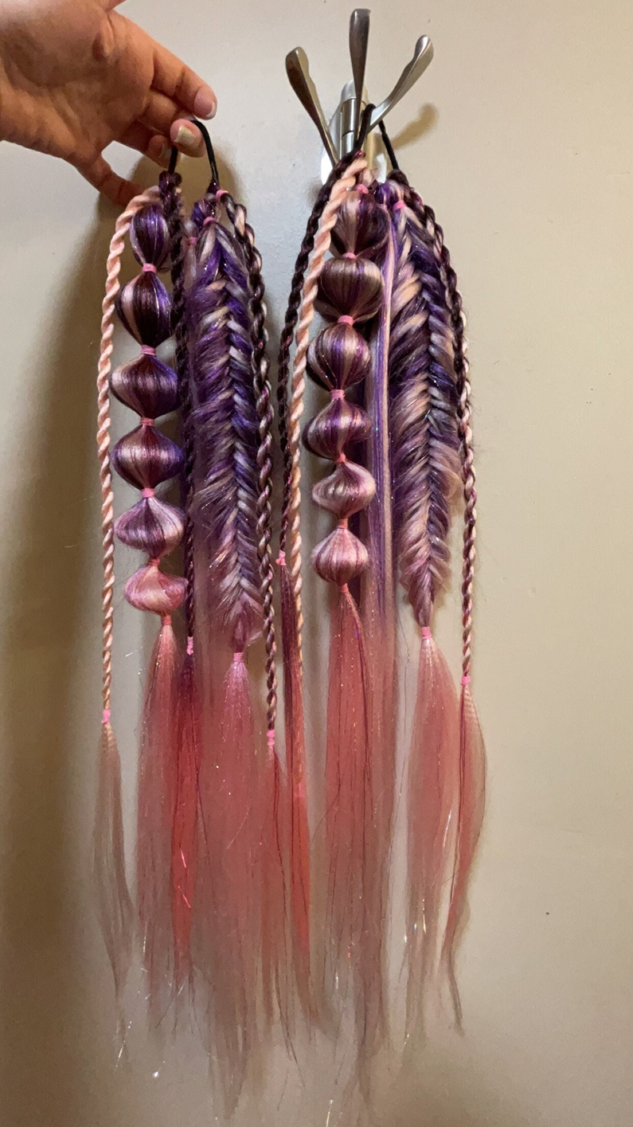 A Twilight Sparkle Braids Rave Braids Easy to Apply and Reusable 24 ...