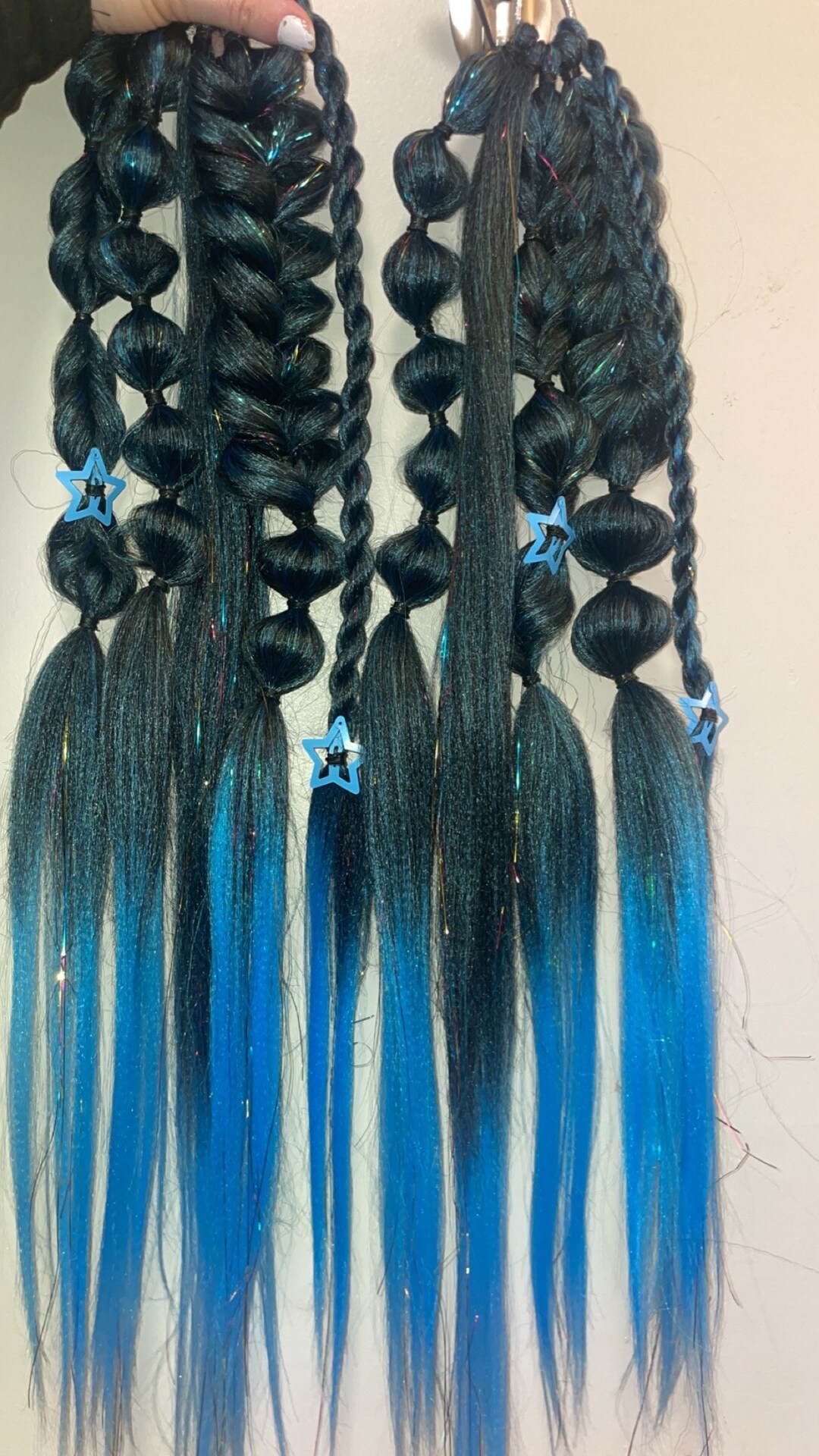 Dream Rave Braids- Set of Two Bubble Braids Rave Hair Festival Braids ...